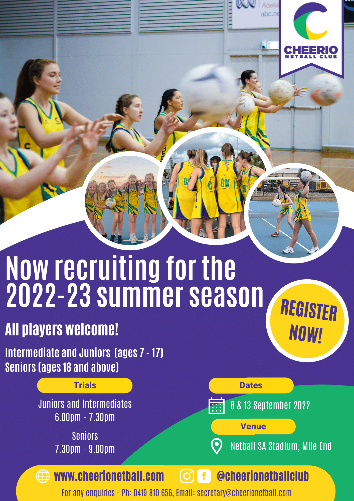 Woodville High School News - Netball Clinic - Middle Years