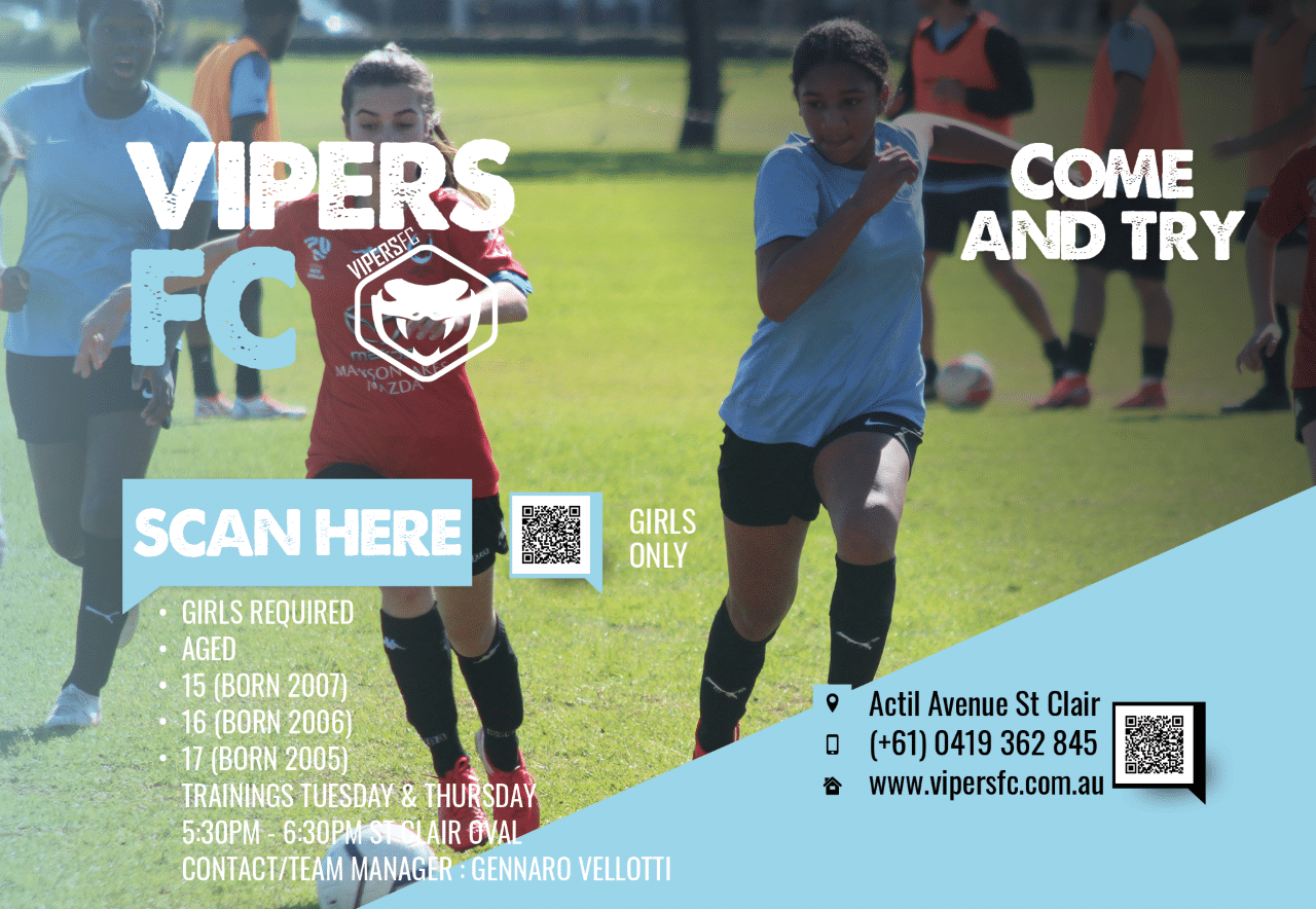 Woodville High School News - Vipers FC Girls Squad - Middle Years